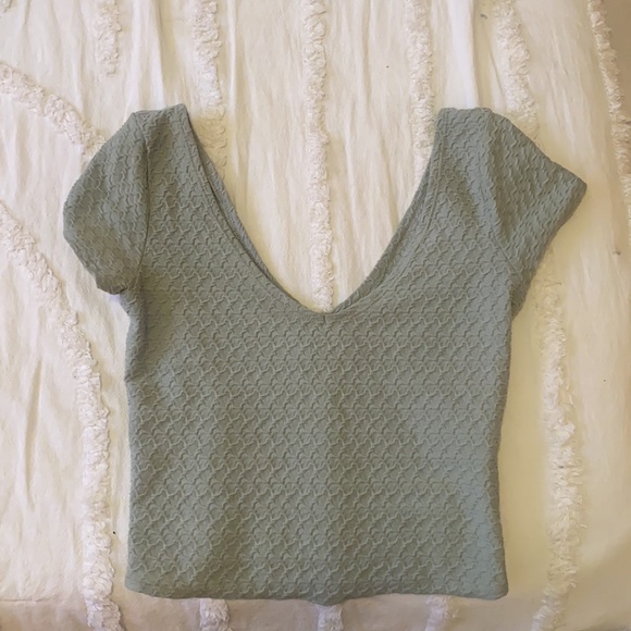 Hollister | Tops | Mint Green Hollister Tight Crop Top | Poshmark